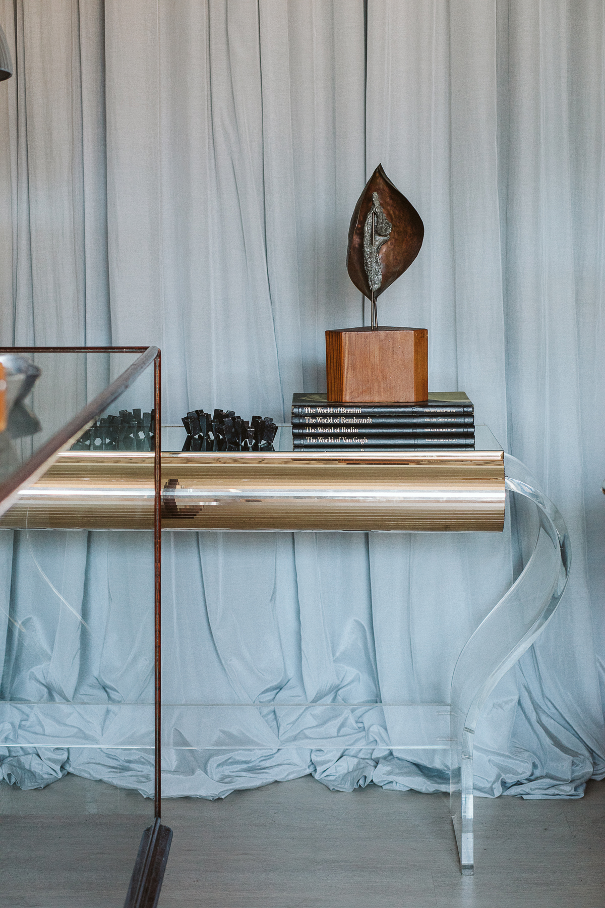1970's Brass and Copper Sculpture - Gina Fabish Homewares and Furniture NZ